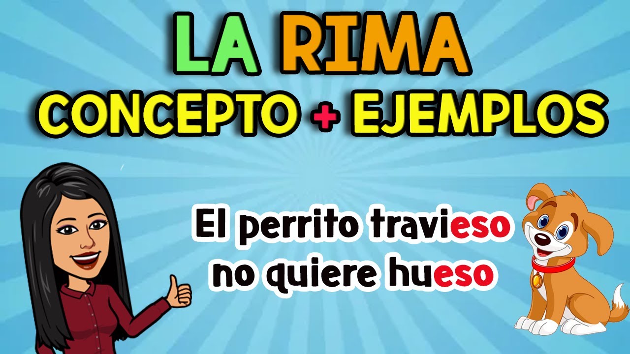 La Rima - Conceptos + Ejemplos PARA NIÑOS - YouTube