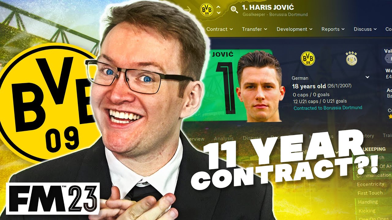 I SIGNED MY YOUTH PLAYER TO AN 11-YEAR CONTRACT | Football Manager 2023 ...