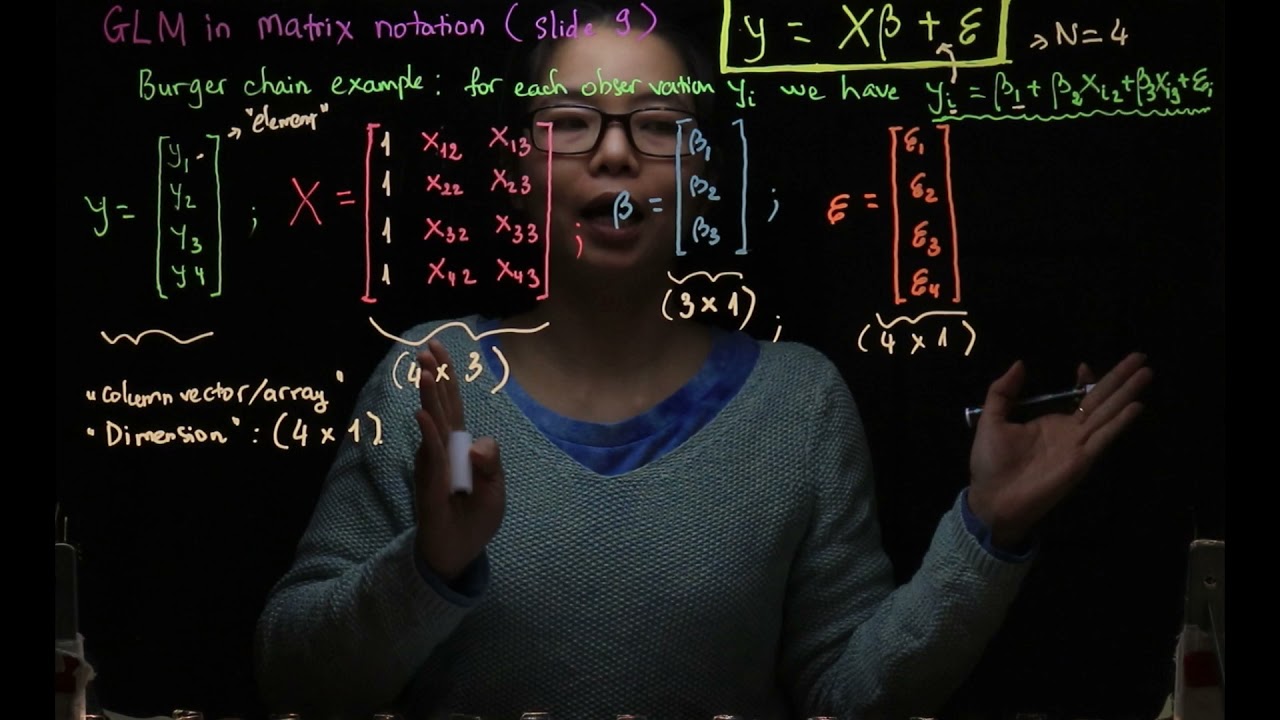 GLM in matrix notation - YouTube