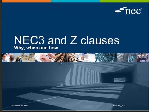 NEC Z Clause Webinar - YouTube