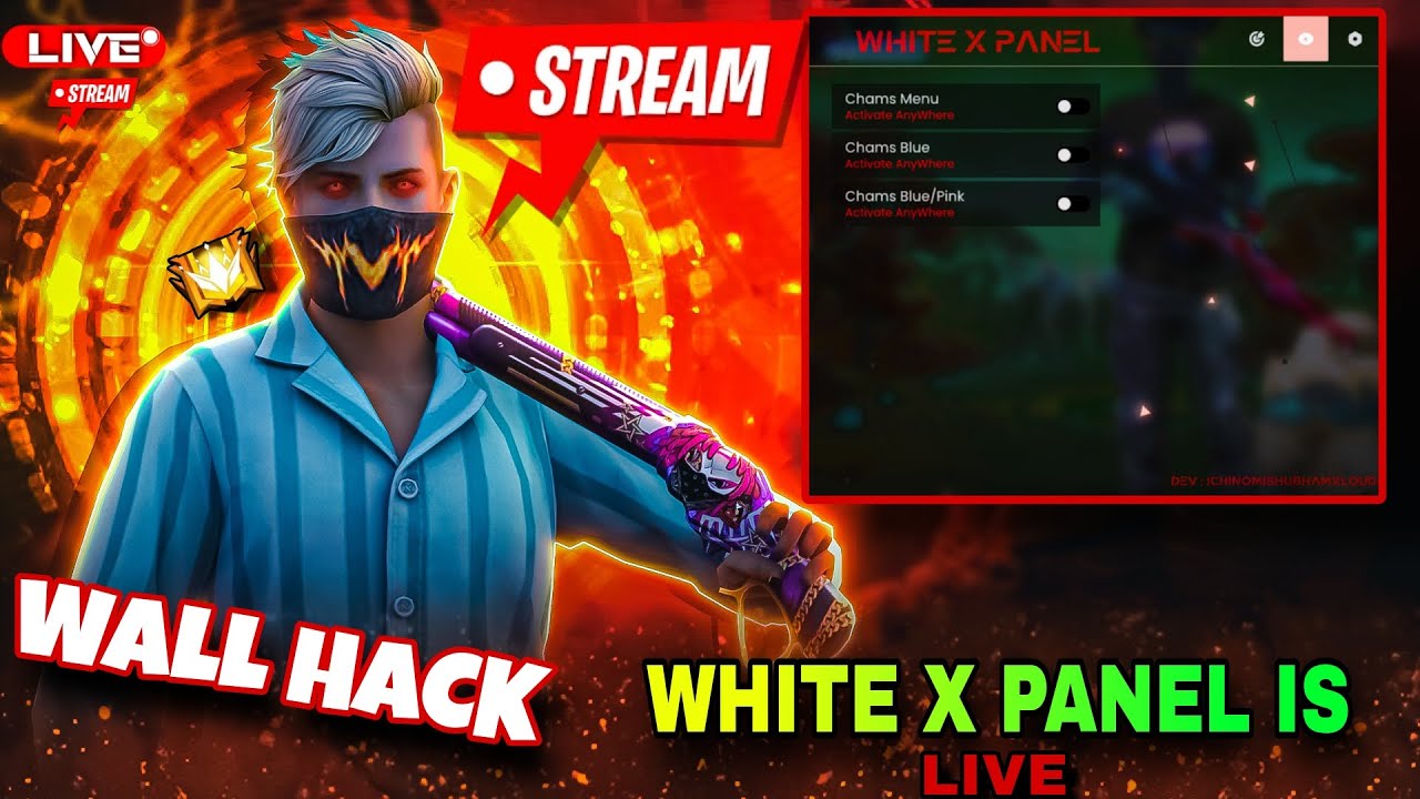 FREE PANEL PC |WALLHACK|AIMBOT|SNIPER * WHITE X PANEL * #ffpanel # ...