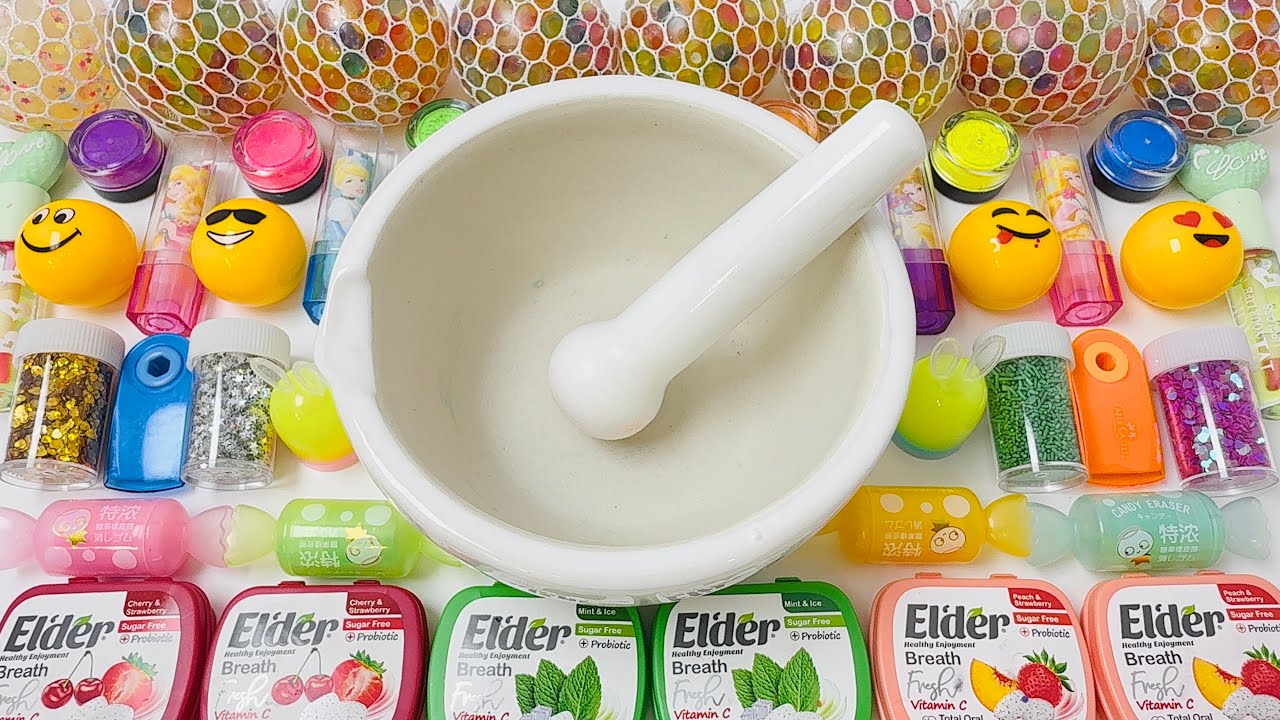 Satisfying performance video of making very beautiful slime with happy ...