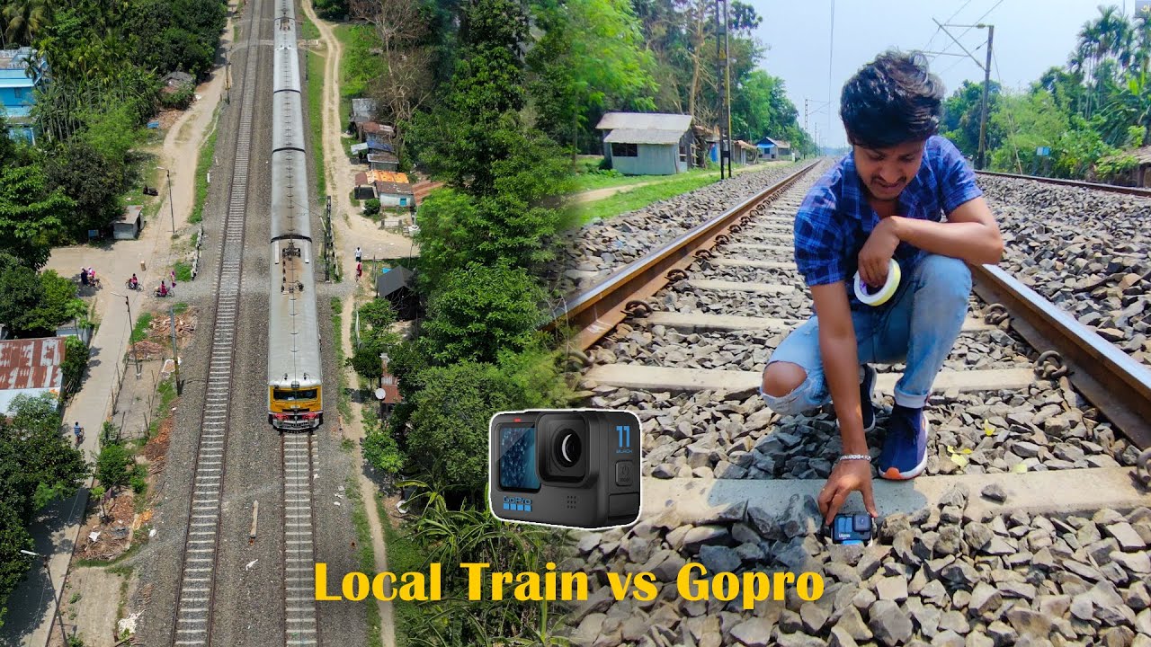 Local Train vs GoPro || হঠাৎ করে Train আসার পর কি হলো?😮 - YouTube