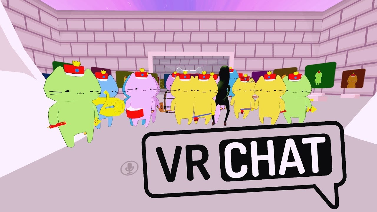 VRchat | Adorable Marching Kawii Cats (='w '=) - YouTube