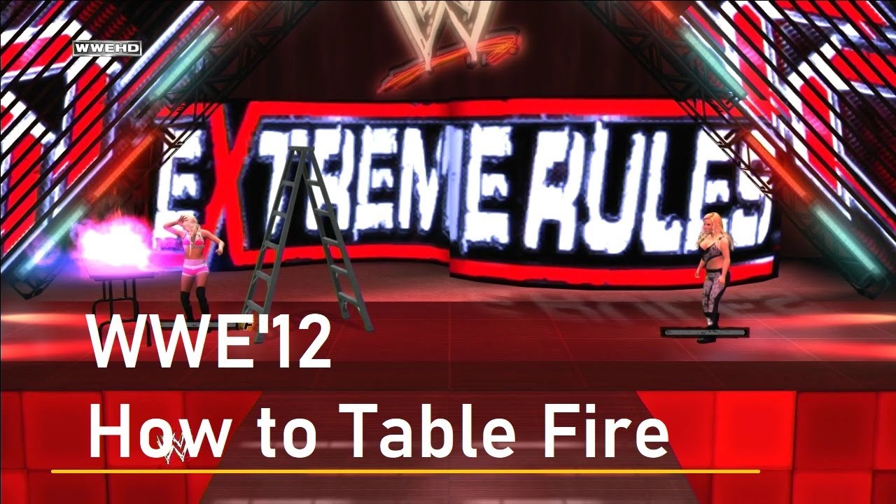 【WWE'12】How to Table Fire !! - YouTube