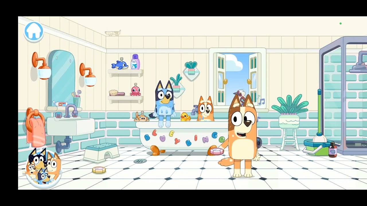 Bluey- Let's Play! Bluey & Bingo 😍 Bath Time 🛁💧#scarlett #bluey #game ...