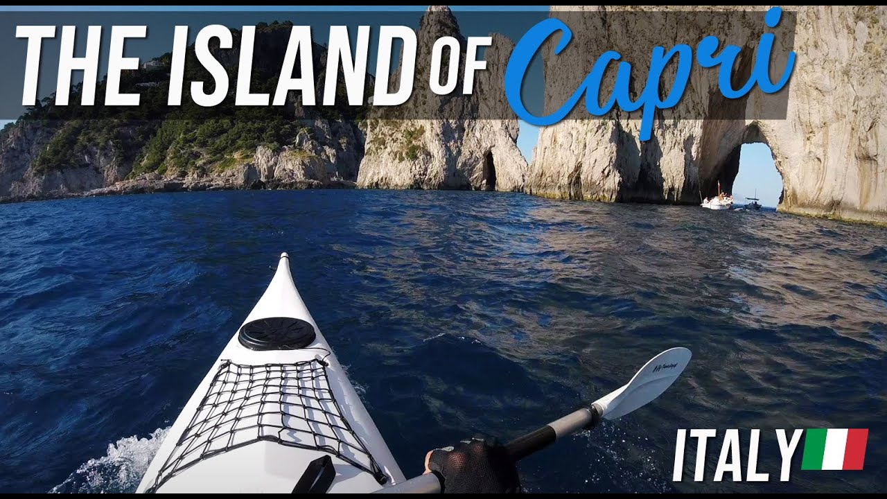 Kayaking in the Island of Capri Italy in rough sea | Marina piccola ...