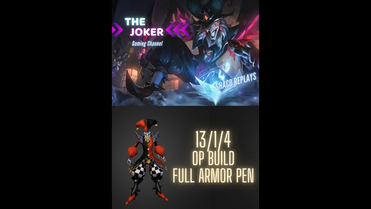 Shaco OP build - Quadra Kill - Garra del Merodeador - YouTube