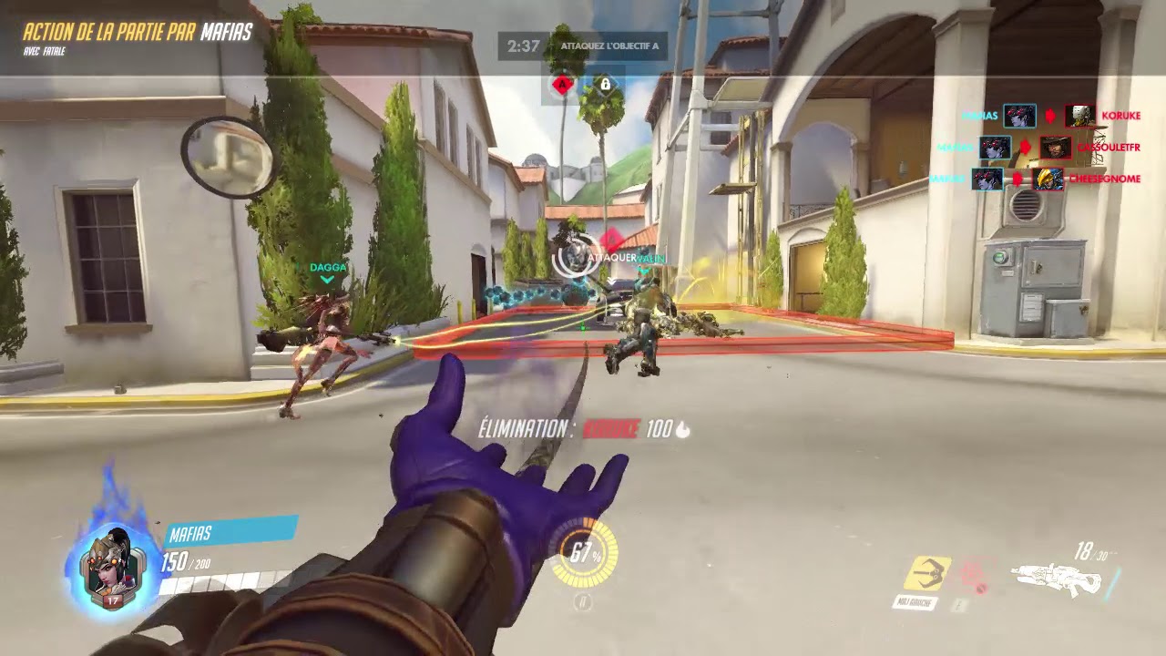 premier 4 kill sur overwatch avec fatal !!!! - YouTube