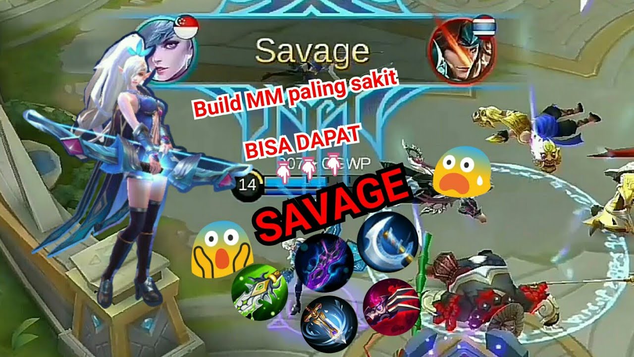 BUILD MM Paling sakit..!!! Bisa Dapat (SAVAGEE..!!) | GAMEPLAY MIYA ...