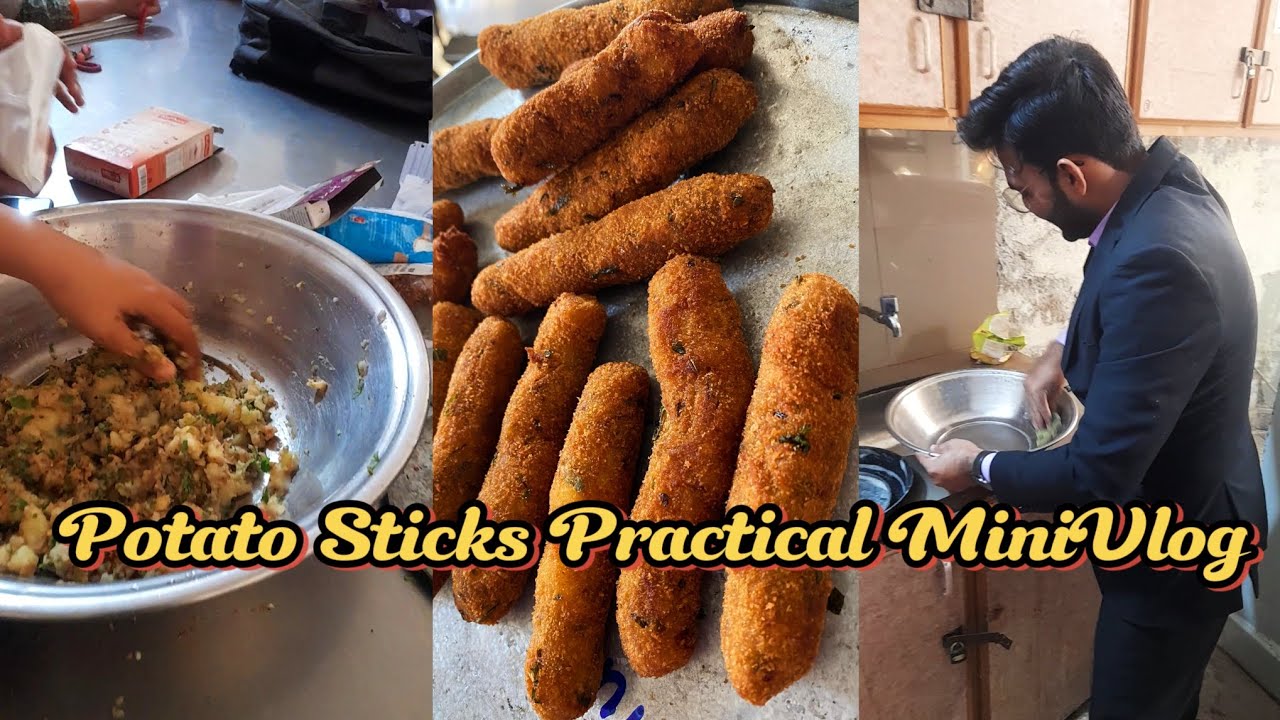 Today we made potatoes sticks as a practical work ! Mini vlog 😻 - YouTube