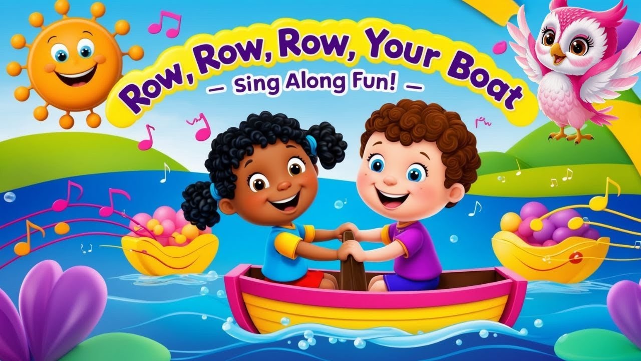"Row, Row, Row Your Boat | A Fun Sing-Along Adventure for Kids! | Fun ...