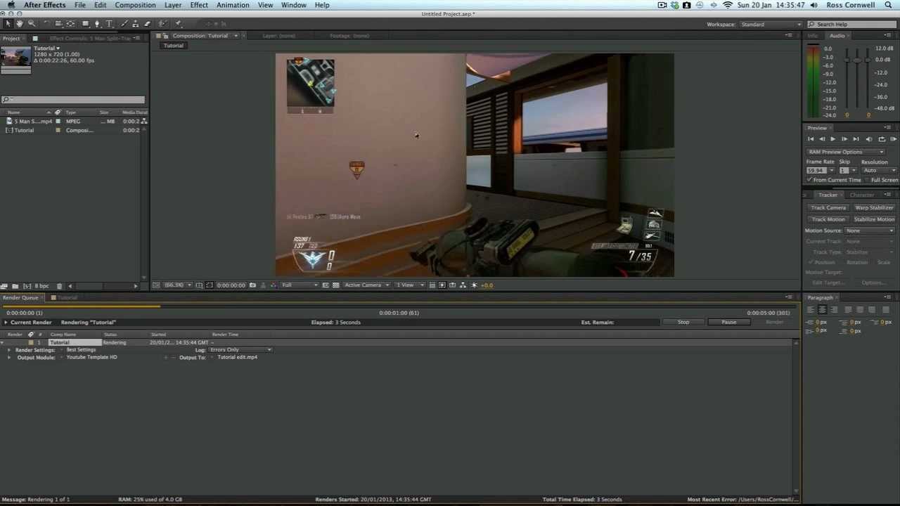 After Effects HD/Best Render Settings Tutorial + 1080p/720p + Tips ...
