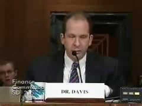 12/13/2007 Morris Davis Senate Finance Committee Testimony - YouTube