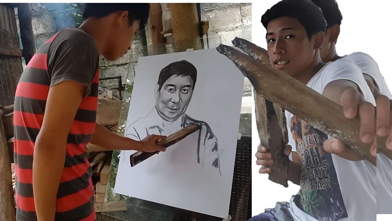 Drawing Idol Raffy Tulfo gamit ang ULING at LAPIS habang nagluluto🥰🥰 ...