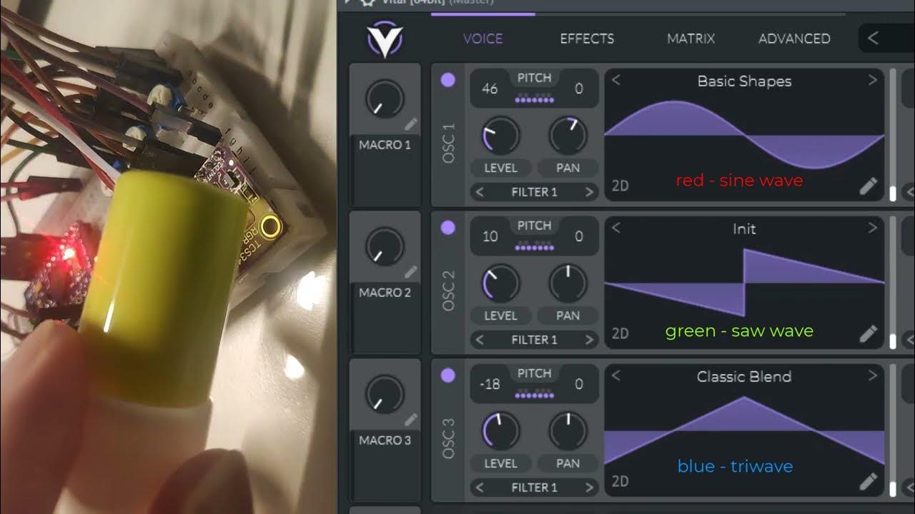 colour to midi - [arduino instrument demonstration] - YouTube
