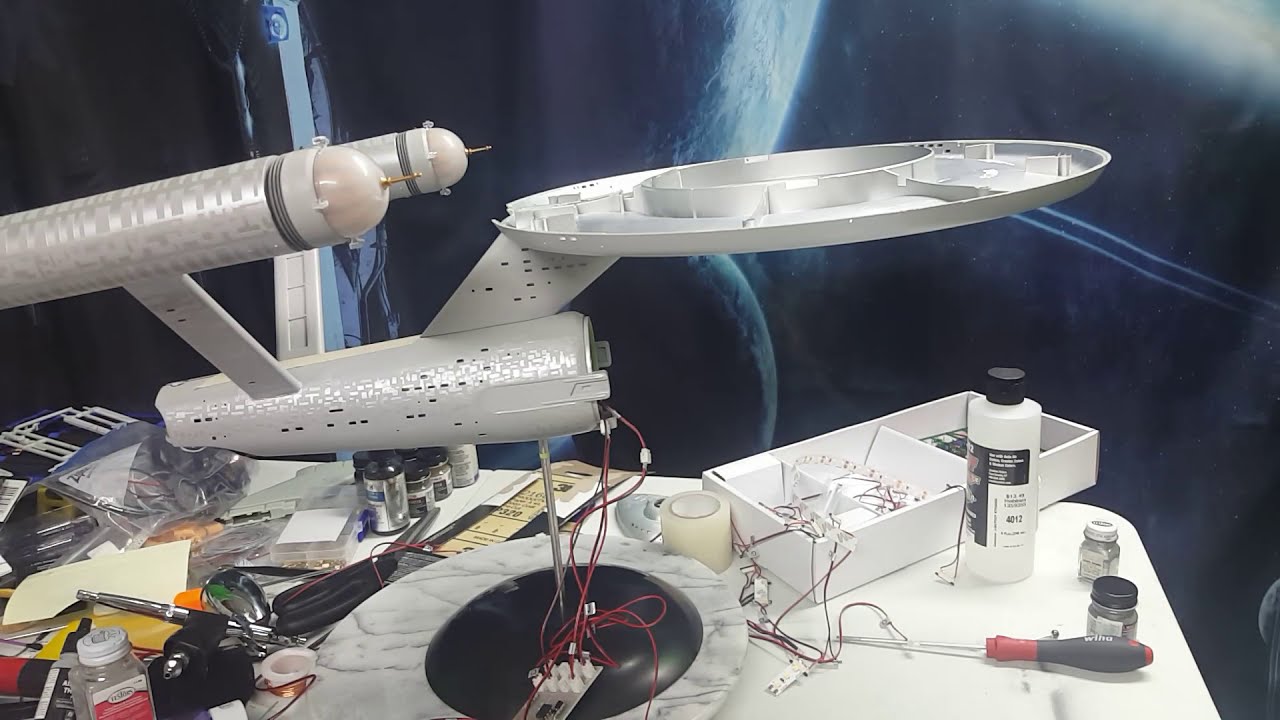 Episode 9 TOS 1/350 Scale Aztec Airbrushing - YouTube