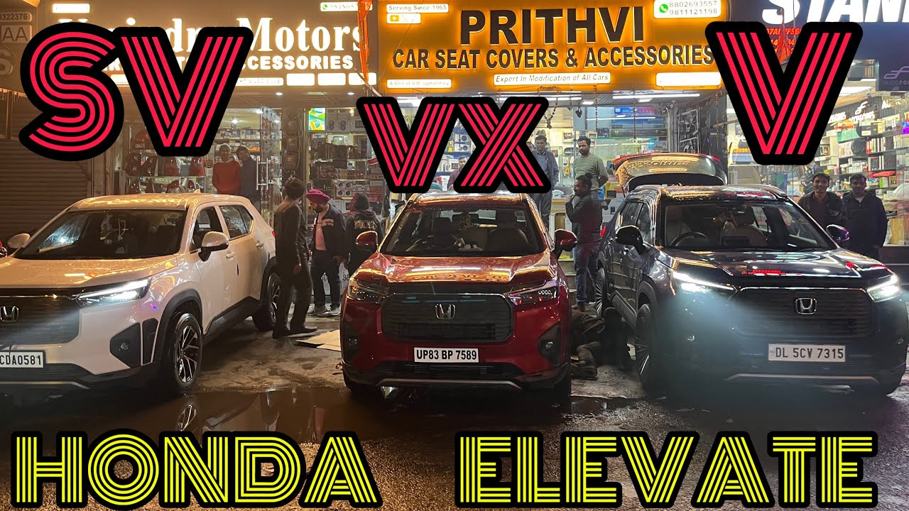 Honda Elevate Sv, Vx, V Model Modification | 2024 Honda Elevate ...