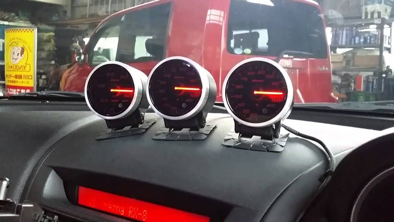 Defi-Link Meter ADVANCE BF（三連メーター） - YouTube