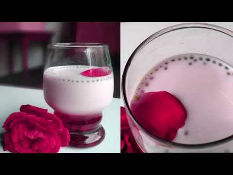 How to make a Rose Milkshake? | Rose Syrup and Rose Milkshake Recipe ...