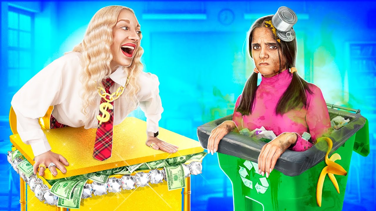 Chica pobre en una escuela lujosa - YouTube