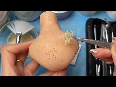 ASMR Personal Attention Nose Blackheads Extraction | Spa Facial | ASMR with Relaxing Rain Ambiance