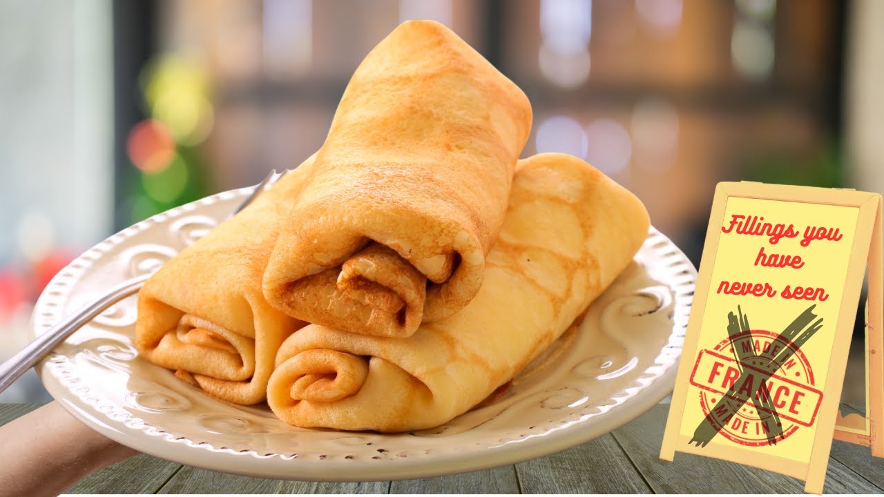 THREE crazy fillings for your French crepes !! not your average recipe ...