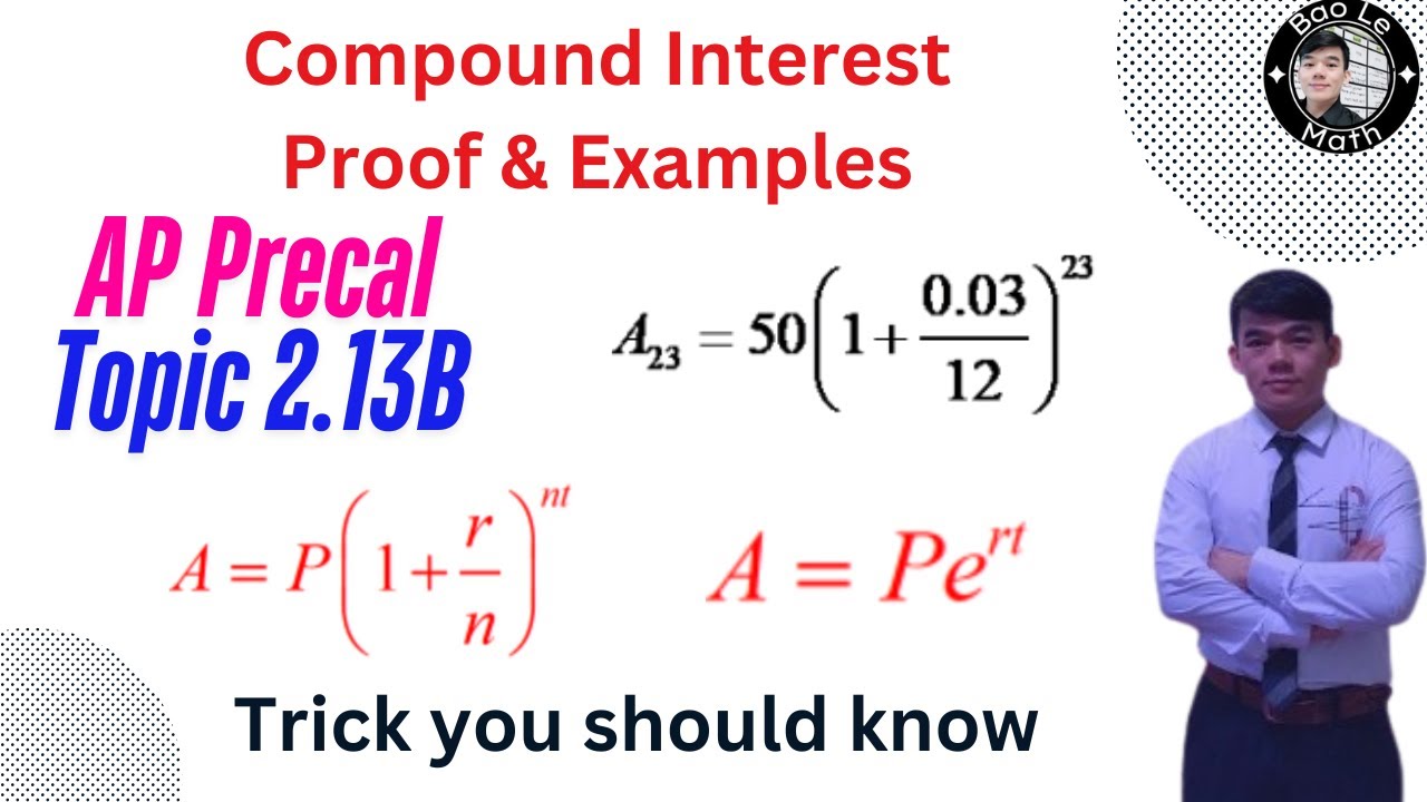AP Precalculus | Topic 2.13B | Mastering Compound Interest: Step-by ...