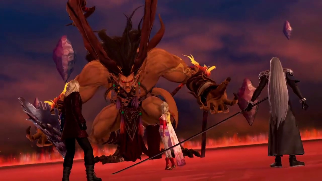 DISSIDIA FINAL FANTASY NT- Ifrit Boss Fight - YouTube