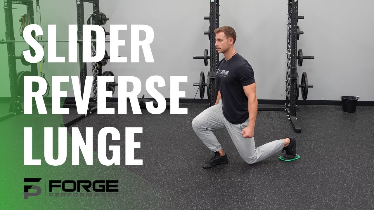 Slider Reverse Lunge - YouTube