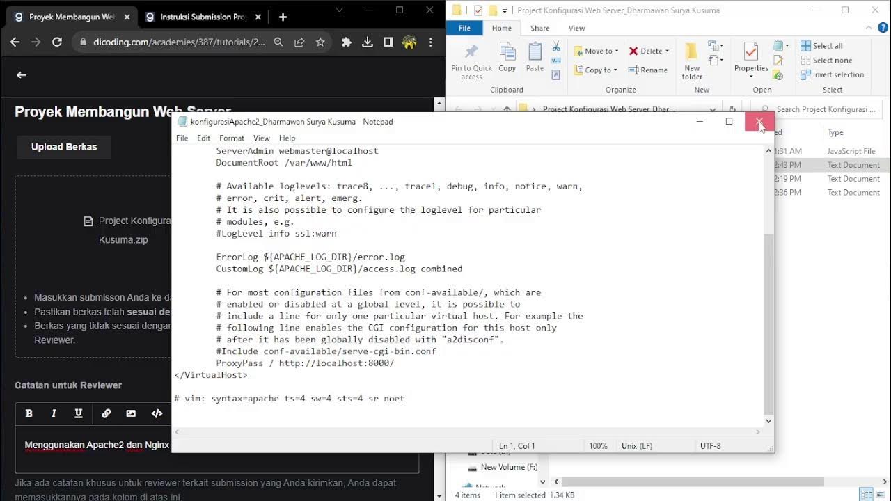 Coba ngerjain Proyek Web Server Dicoding - YouTube