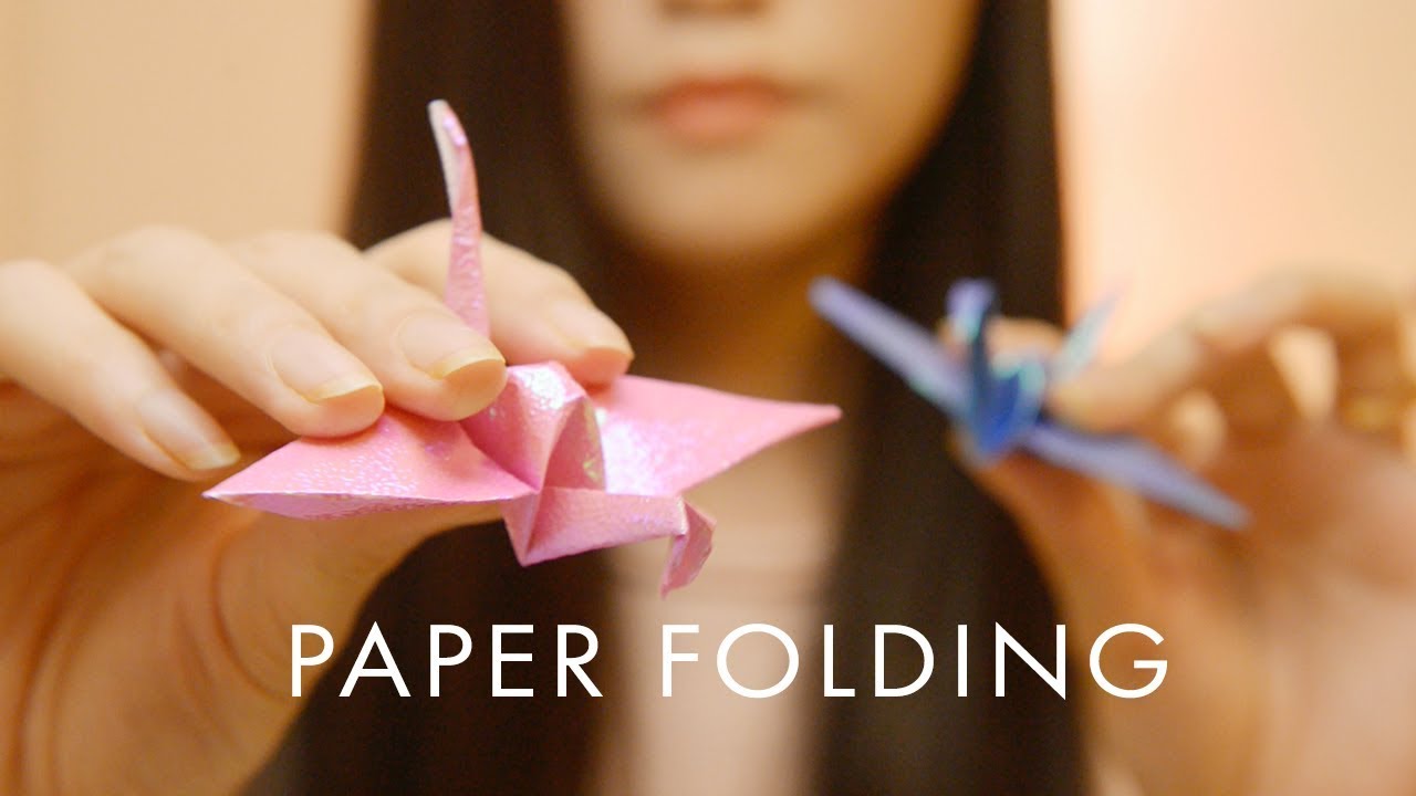 ASMR Close Up Paper Sounds - Folding, Scratching, Rubbing, Crinkle (No ...