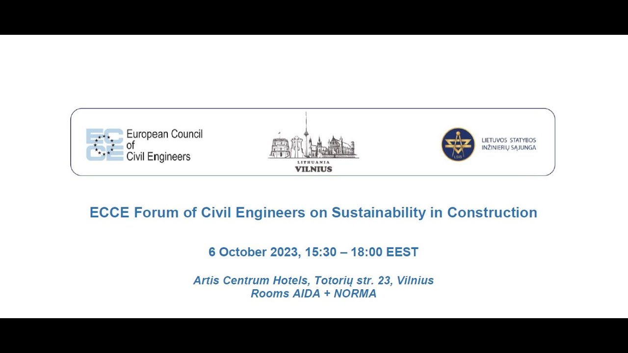 ECCE Forum of Civil Engineers on Sustainability in Construction - YouTube