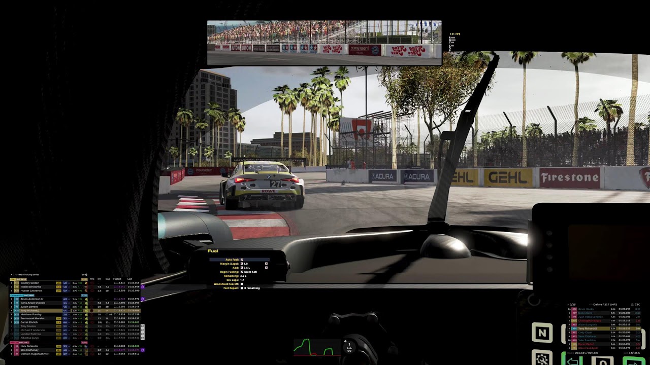 iRacing IMSA LMP2 @ Long Beach - YouTube