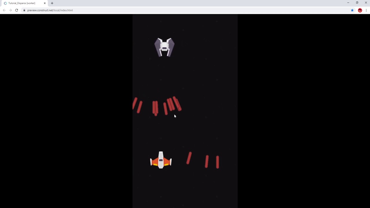 Tutorial Construct 3/2, tipos de balas para los enemigos... - YouTube