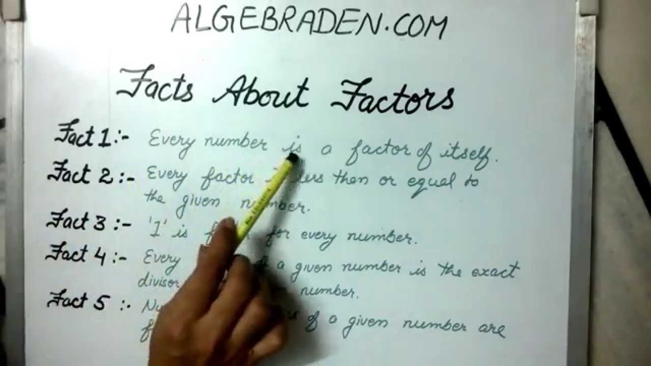 Facts About Factors YouTube Facts About Factors YouTube