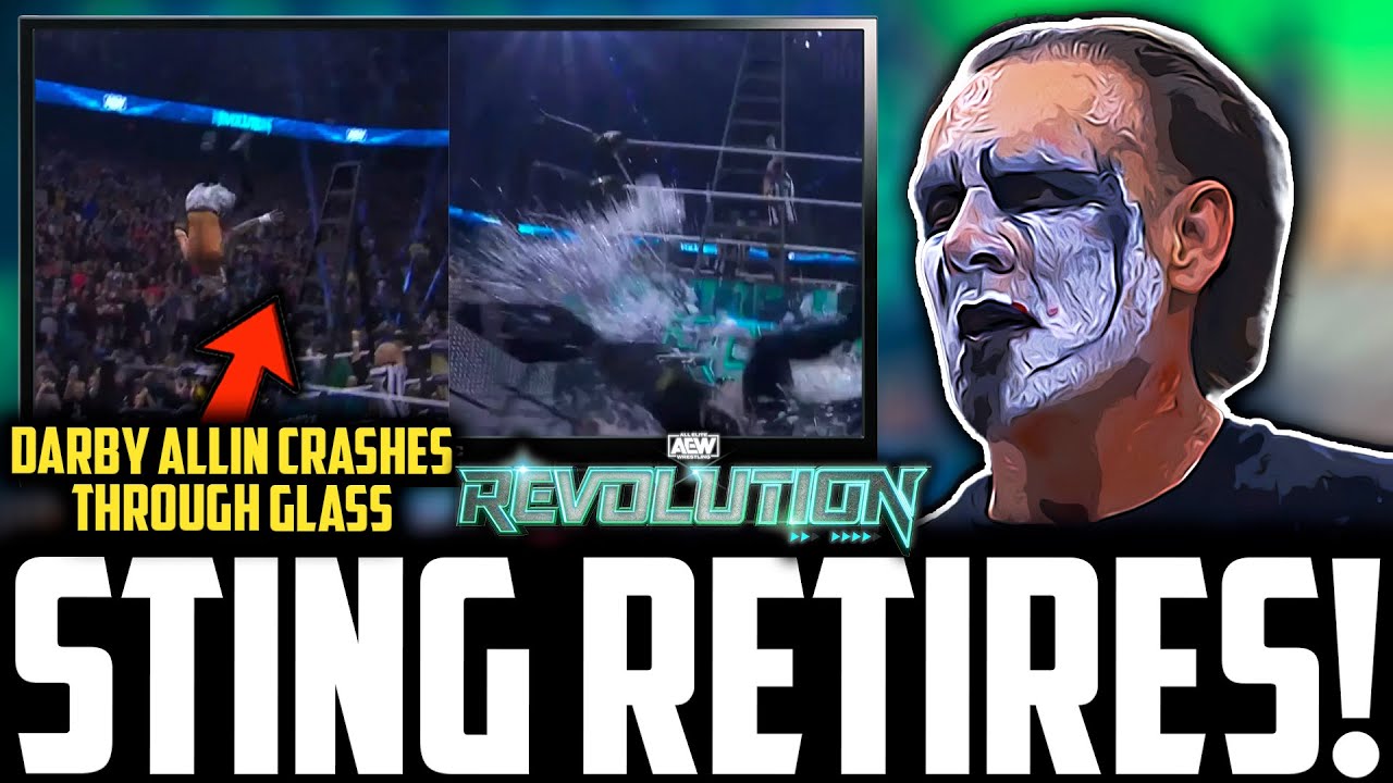 AEW Sting RETIRES At Revolution | Tag Titles VACATED | Hangman Page ...