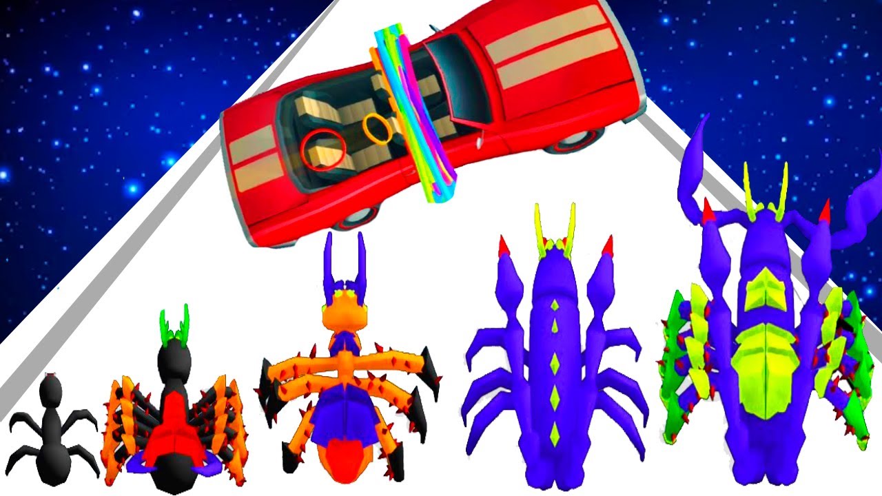 Spider Shoot Run - Level Up Spider All Levels Gameplay - YouTube