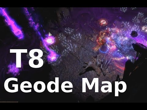 PathOfExile 3.1 | T8 Geode Map - YouTube