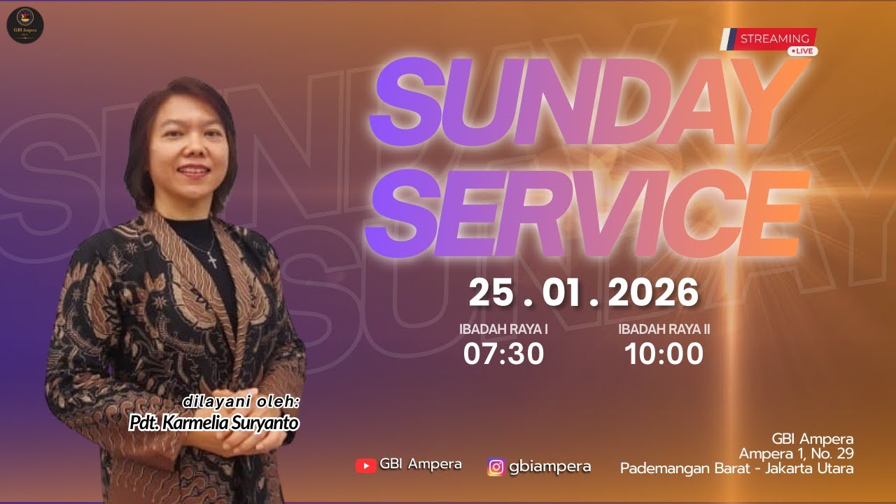 25 JANUARI 2026 || LIVE STREAMING || Pdt. Karmelia Suryanto || IO ...