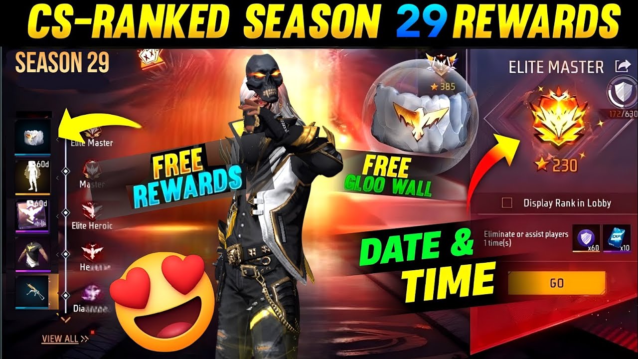 Cs-Ranked New Season 29 Rewards | New Cs Ranked Season Kab aayega? Free ...