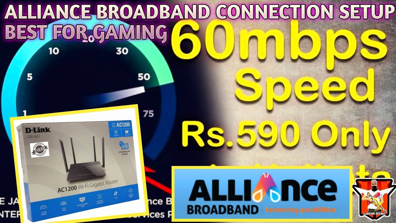 ALLIANCE BROADBAND CONNECTION SETUP AND SPEED TESTING |D-Link router ...