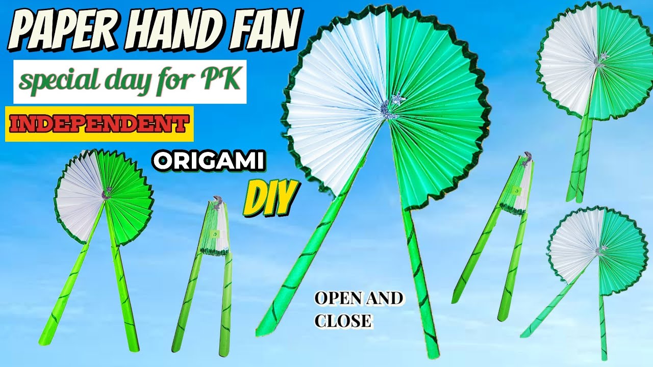 DIY-Origami paper hand fan summer special | how to make paper pocket ...