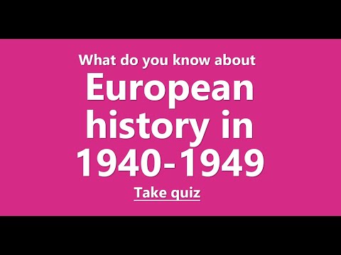 Quiz : European History 1940-1949 - YouTube
