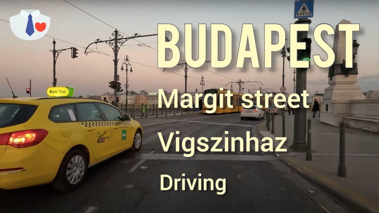 |4K| Budapest 🇭🇺 | Driving |Margit Srtreet, Vigszinhaz |Winter 2023| 60 ...