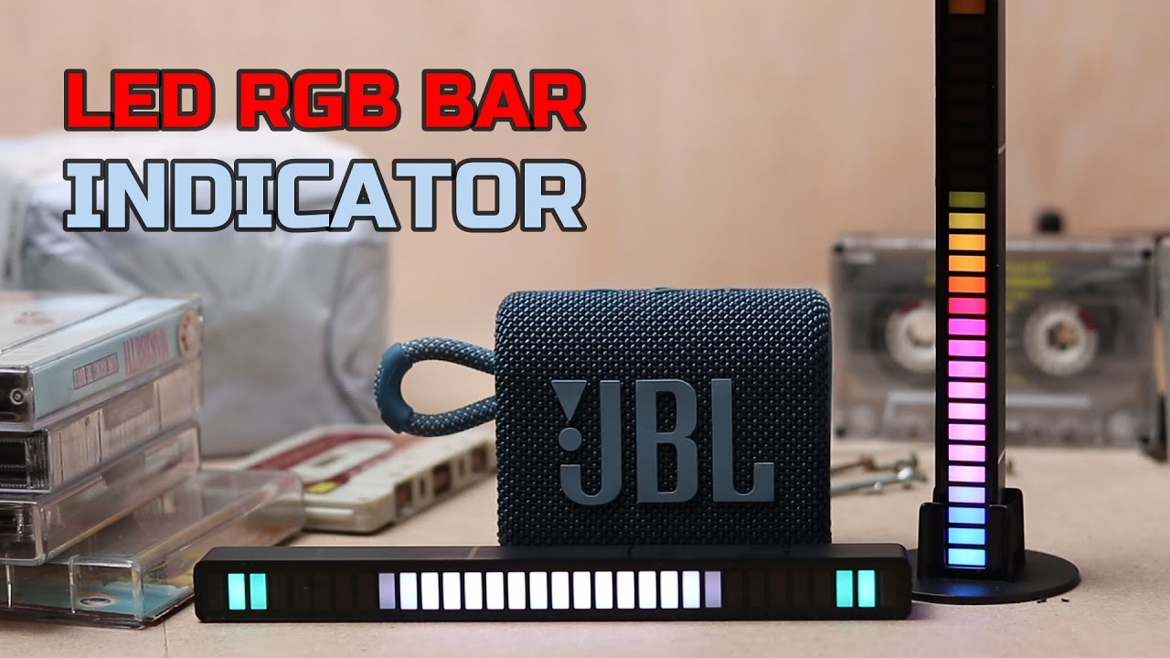 Memanjakan Mata // Lampu LED RGB Bar Strip Spectrum Audio Indicator ...