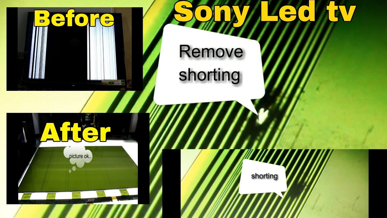COF shorting remove method for led lcd TV successful reparing - YouTube