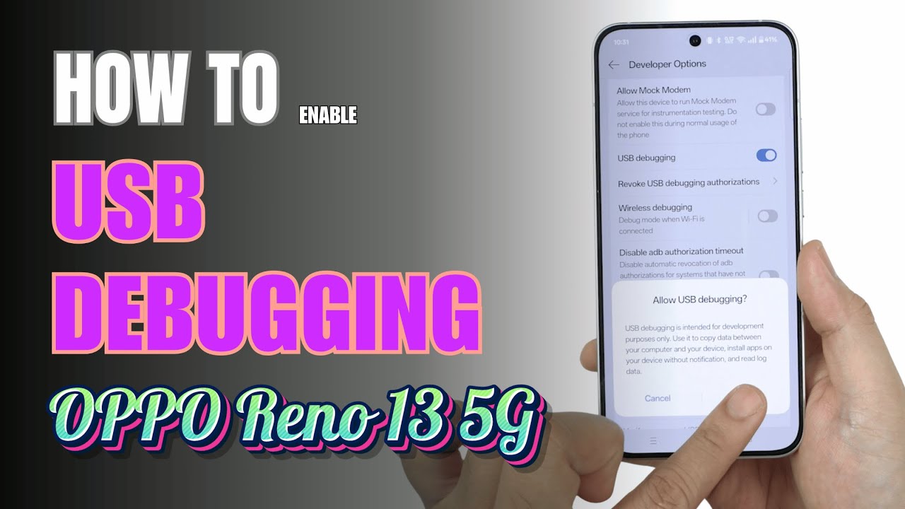 How to Enable USB Debugging on Oppo Reno 13 5G | Step-by-Step Guide ...