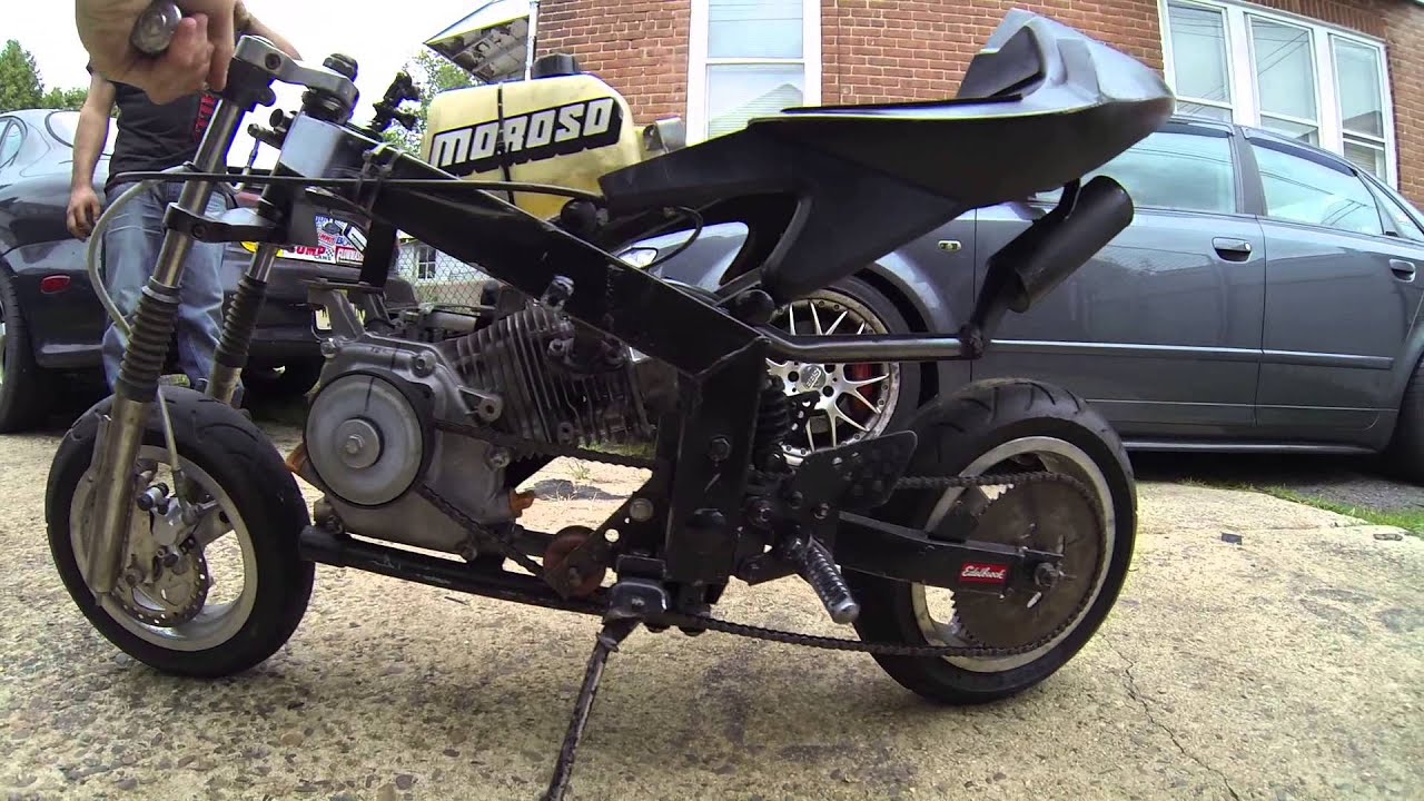 Fast custom pocket bike 46MPH AWESOME Part 4 of 4 - YouTube