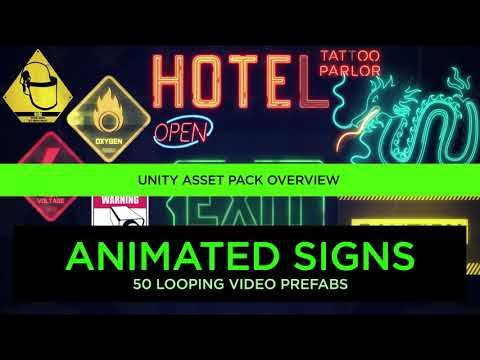 Animated Signs | Unity Asset Pack | 50 Looping Prefabs - YouTube